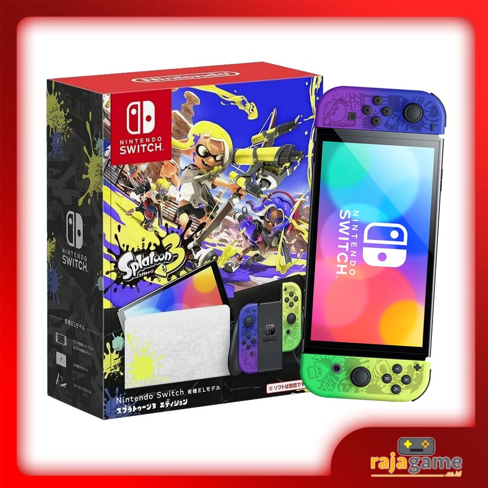 Jual Nintendo Switch OLED Console Splatoon 3 Edition | Shopee Indonesia