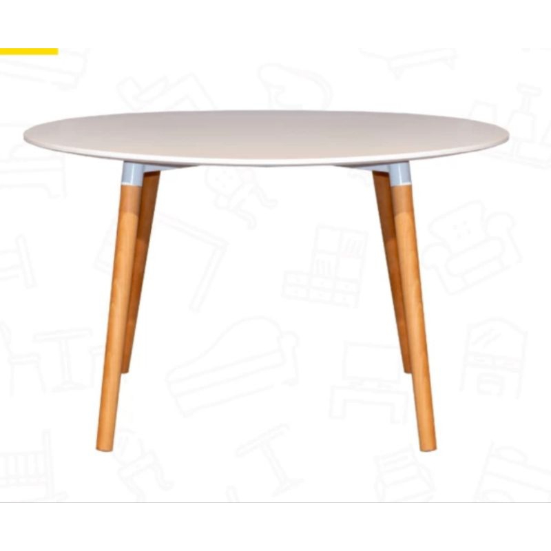 Jual meja makan bekas merk atria / meja makan bulat diameter 120 cm ...