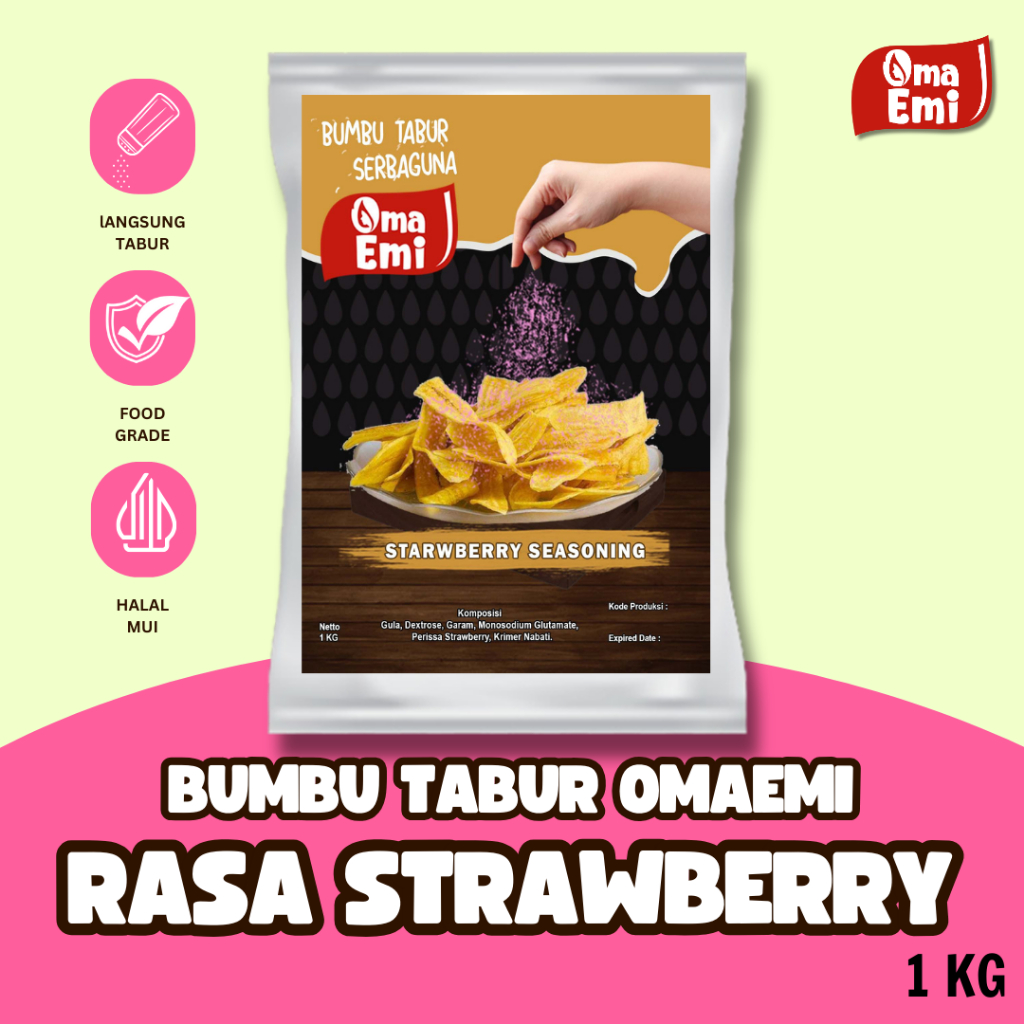 Jual BUMBU TABUR STROBERI / STRAWBERRY SEASONING 1 KG | Shopee Indonesia