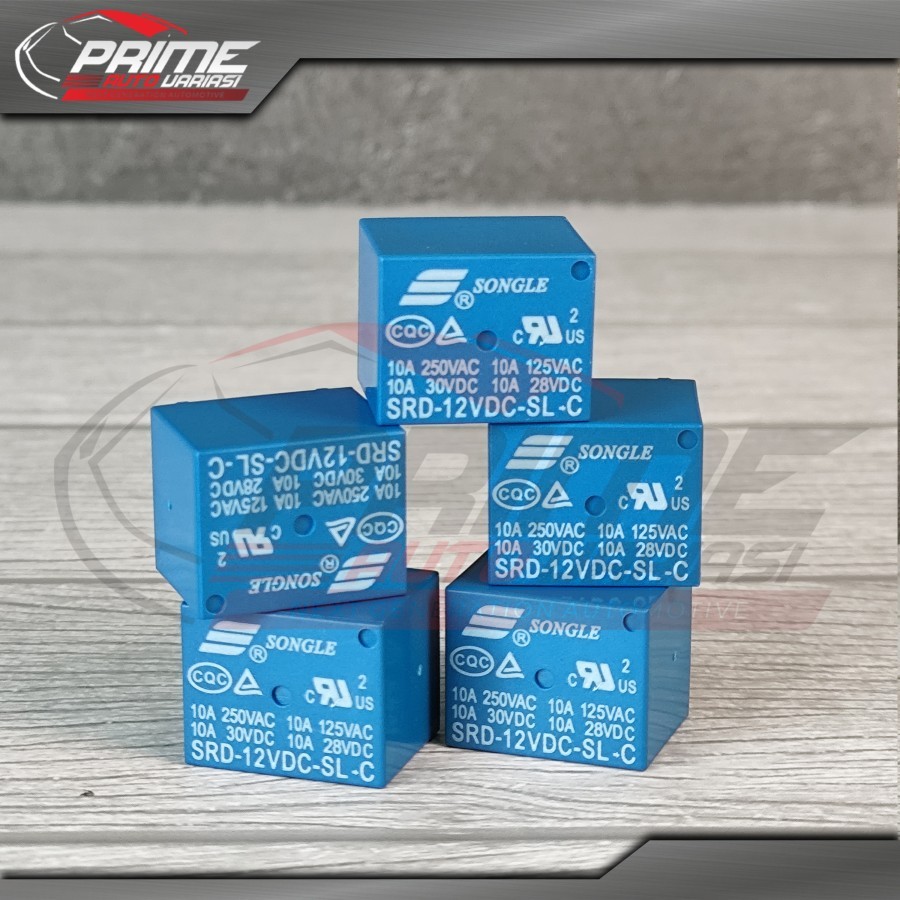 Jual Relay 12V 10A Songle SRD-12VDC-SL-C 5 kaki PCB DC | Shopee Indonesia
