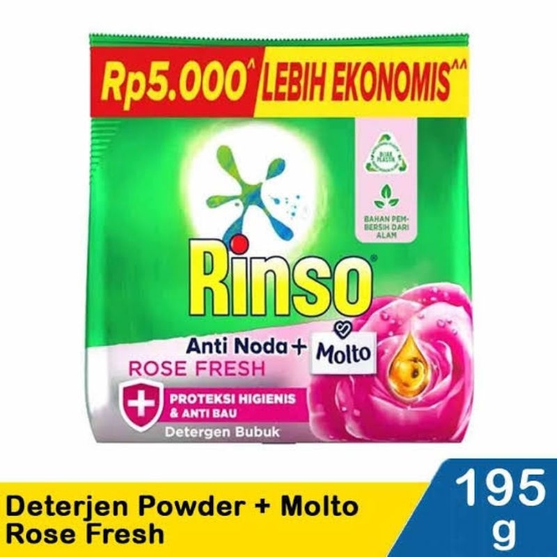 Jual RINSO BUBUK MOLTO KEMASAN 5.000 DUS ISI 18PCS | Shopee Indonesia