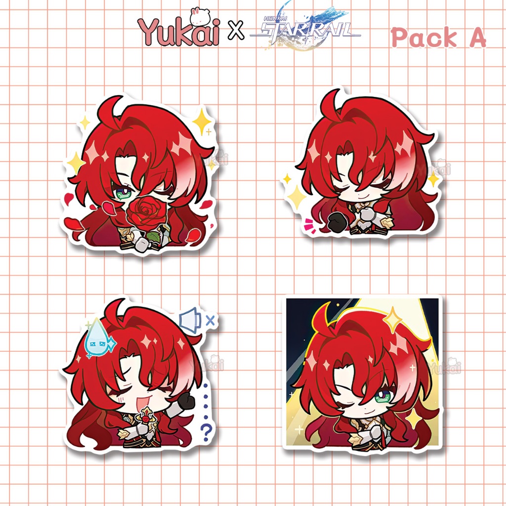 Jual Stiker Pack Argenti Honkai Star Rail (HSR) Premium, Sticker Anime ...