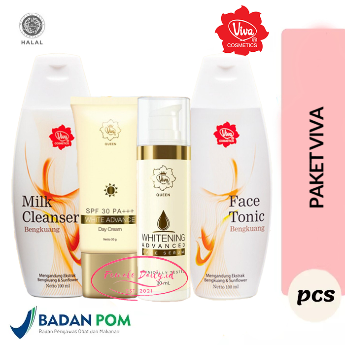 Jual VIVA [PROMO] Paket Brightening Whitening & Glowing Day Care Set ...