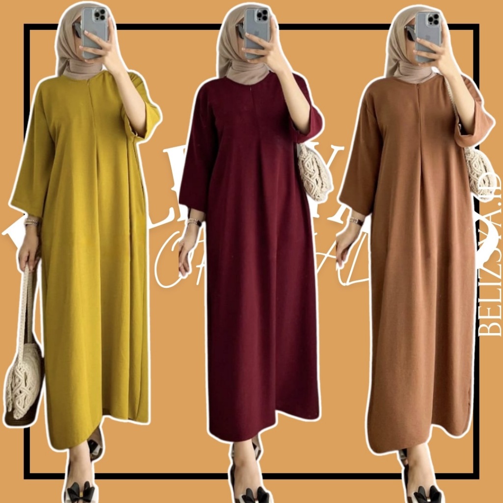 Jual DASTER CRINCLE POLOS WANITA MODEL TANGAN 3/4 | Shopee Indonesia