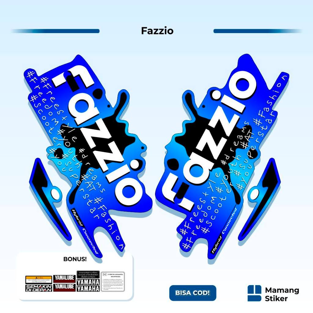 Jual Striping Fazzio Variasi (24) Original Custom Fazio Keren 2022 2023 ...