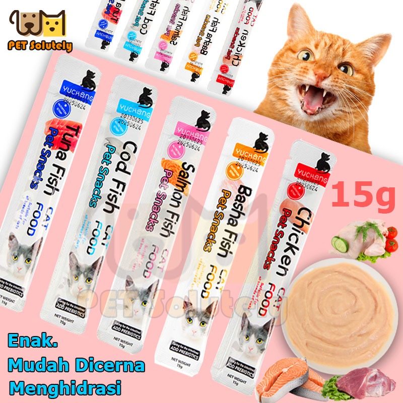 Jual Snack Kucing Makanan Basah Berkualitas tinggi untuk kucing kecil ...
