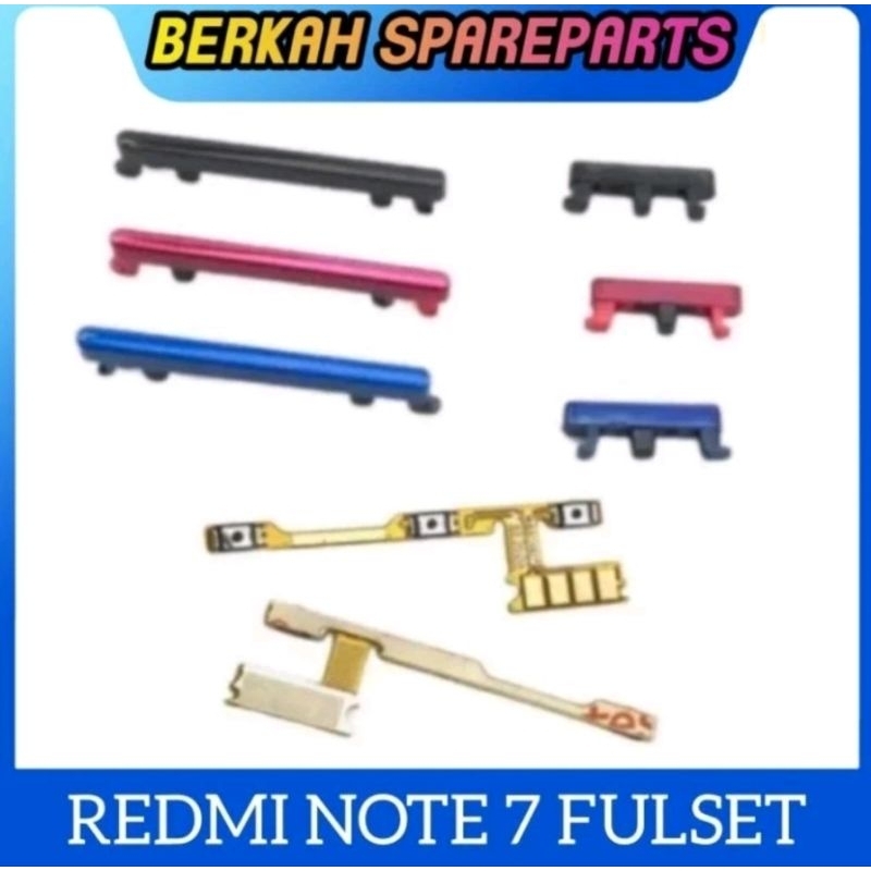 Jual Satu set Flexibel on off+tombol luar Xiaomi redmi 7 / redmi note 7 tombol fullset | Shopee ...