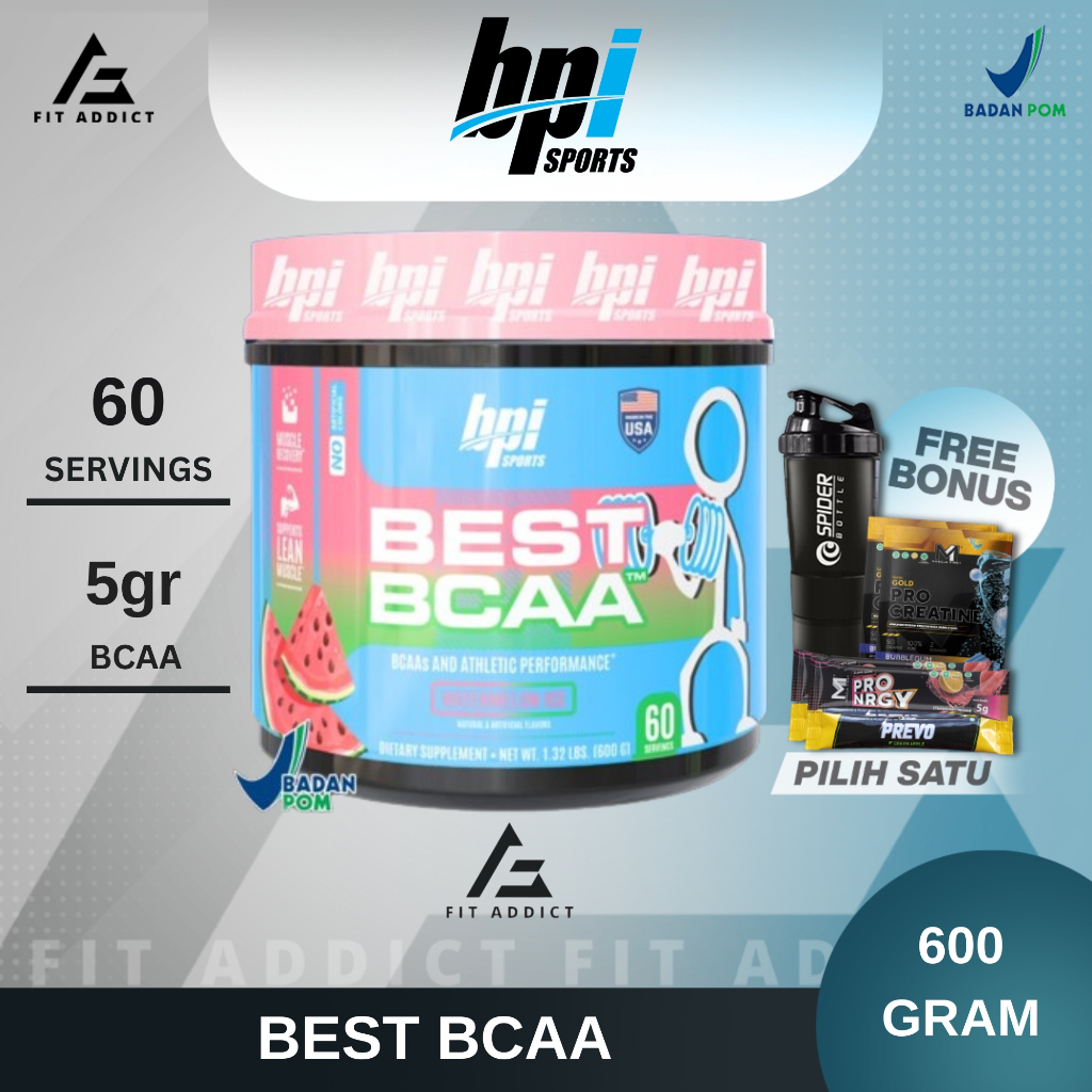 Jual Bpi Sports BEST BCAA 60 servings 60x 60 x serv Serving BCAA POWDER ...