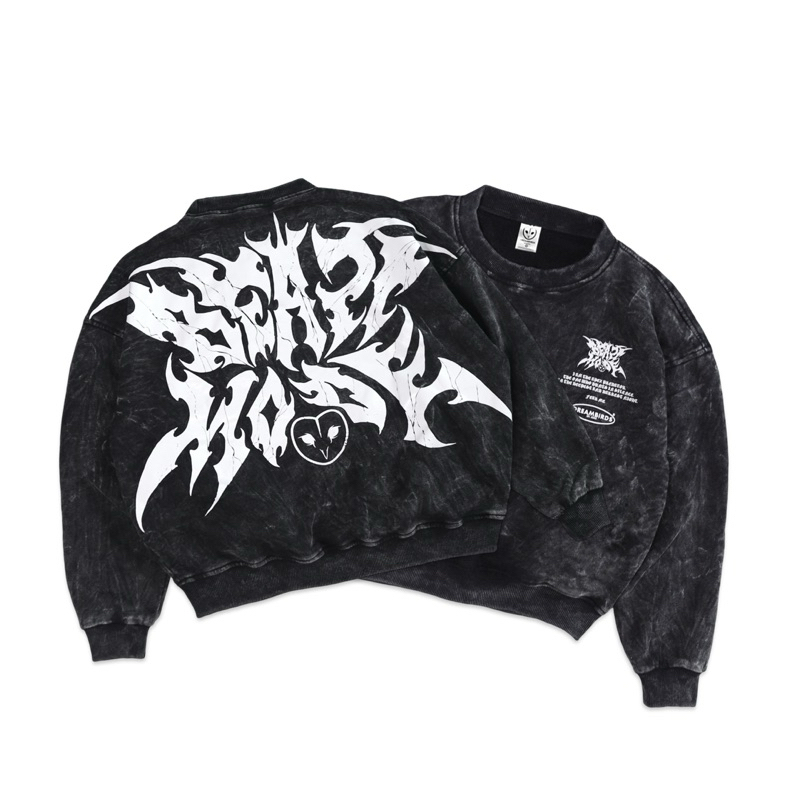 Jual DREAMBIRDS BEAZT MODE "LOGO" WASHED CREWNECK SWEATER | Shopee ...