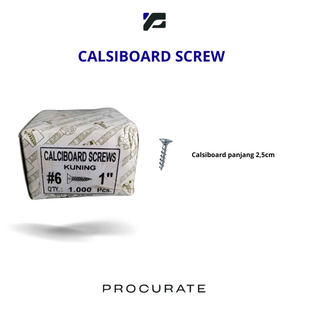 Jual SKRUP KALSIBOARD / SKRUP KUNING GRC / CALCIBOARD SCREW PER DUS ...