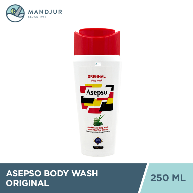 Jual Asepso Body Wash Original 250 ML - Sabun Cair Antibacterial | Shopee Indonesia