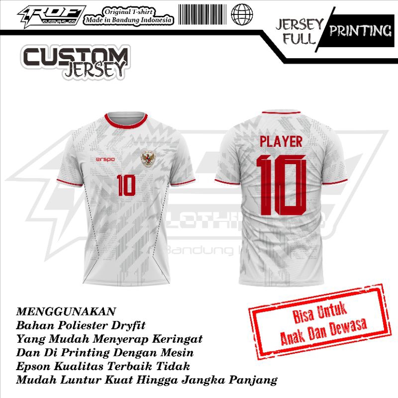 Jual Jersey Timnas Away Jersey Timnas Erspo Jersey Timnas Custom Nama ...