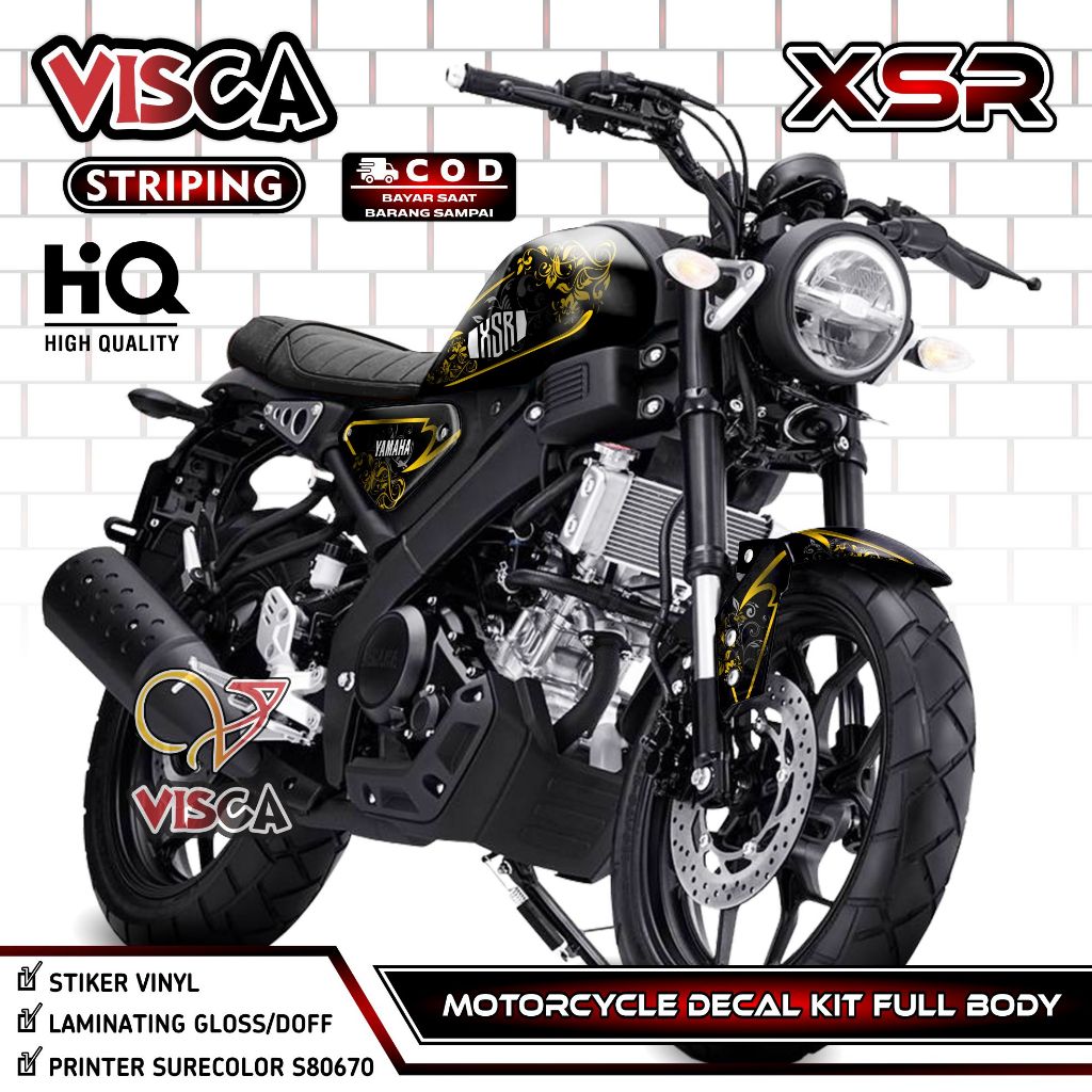 Jual Decal XSR 155 Full Body - Stiker Motor Yamaha XSR 155 Fullbody ...