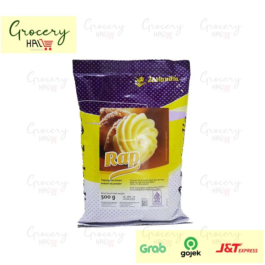 Jual ZEELANDIA RAP INSTANT CUSTARD POWDER 500 GRAM ( BUBUK CUSTARD SIAP ...