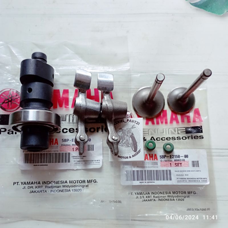 Jual Paket Noken As 5BP Platuk Klepset Seal Klep Yamaha Scorpio Z Scorpio Z | Shopee Indonesia