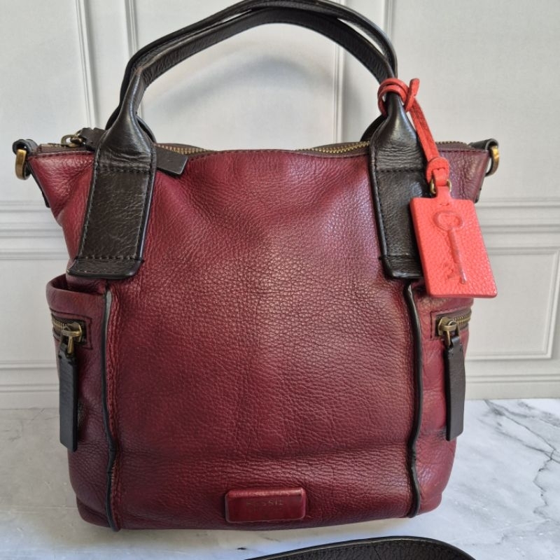 Jual Tas Fossil Emerson satchel Original | Shopee Indonesia