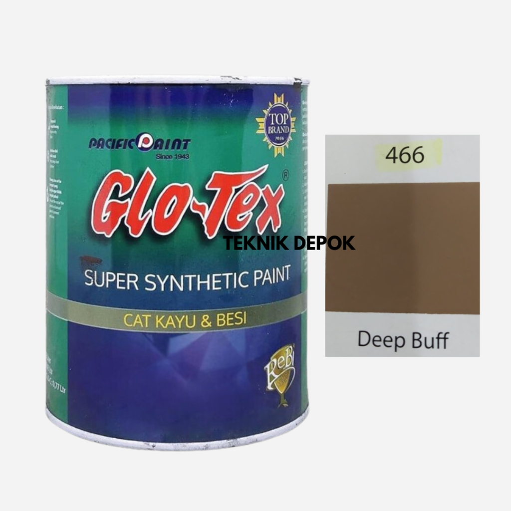 Jual Cat Kayu Besi Glotex 466 Deep Buff 1 kg Super Synthetic Paint ...