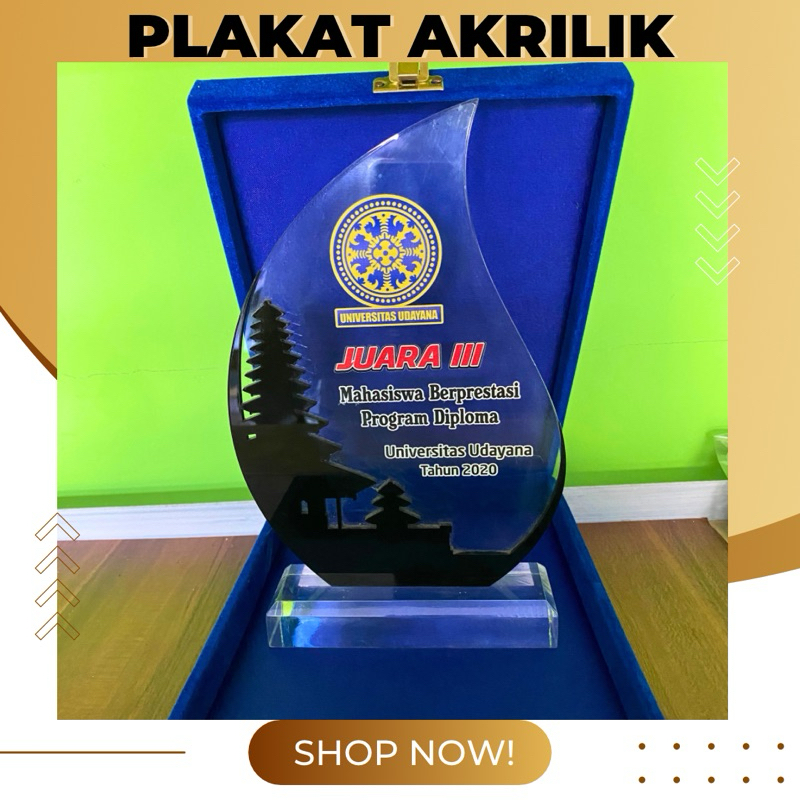 Jual PREMIUM PRODUK!! Plakat Akrilik tebal 8mili + box bludru Plakat ...