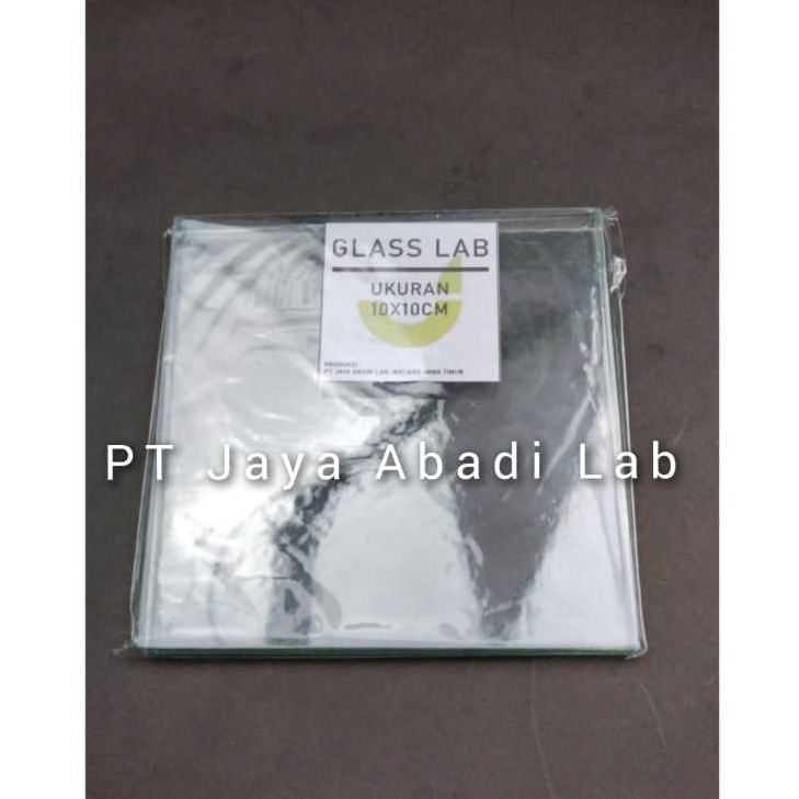 Jual glas slab glass lab dental mixing pad kaca alas pengaduk 10x10 cm ...