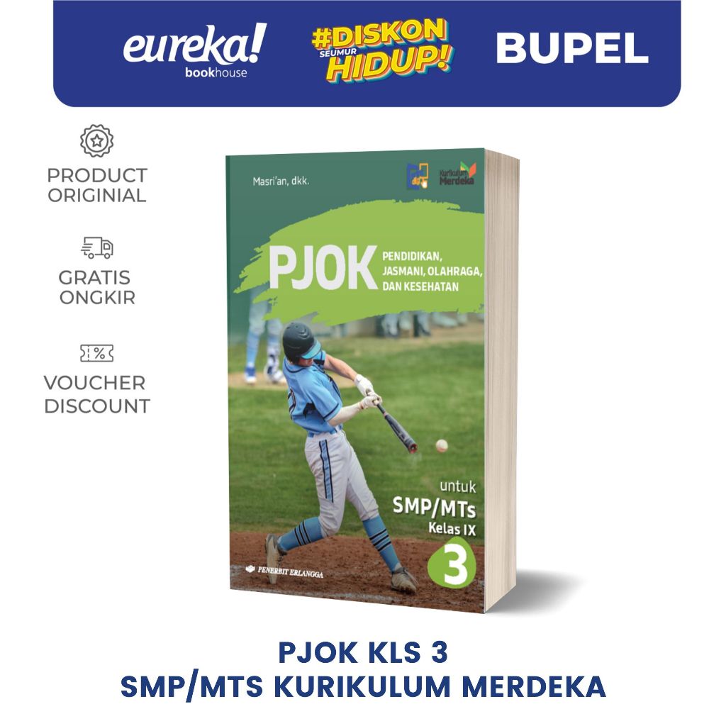 Jual PENDIDIKAN JASMANI ORKES SMP/MTS KELAS 9 PJOK - KM (KURIKULUM ...