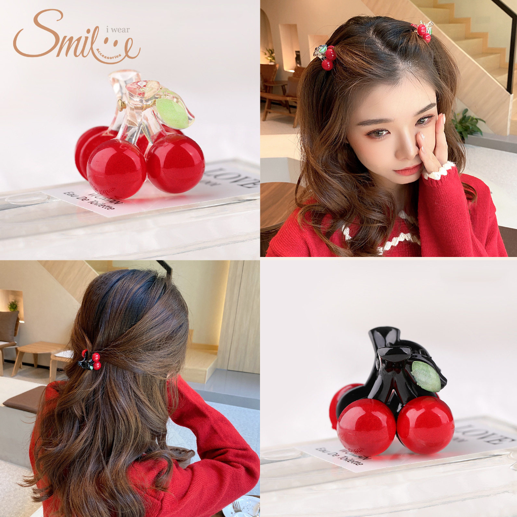 Jual IWS (1 PCS) JEDAI PONI CHERRY HITAM DAN BENING BAHAN PLASTIK MODEL ...