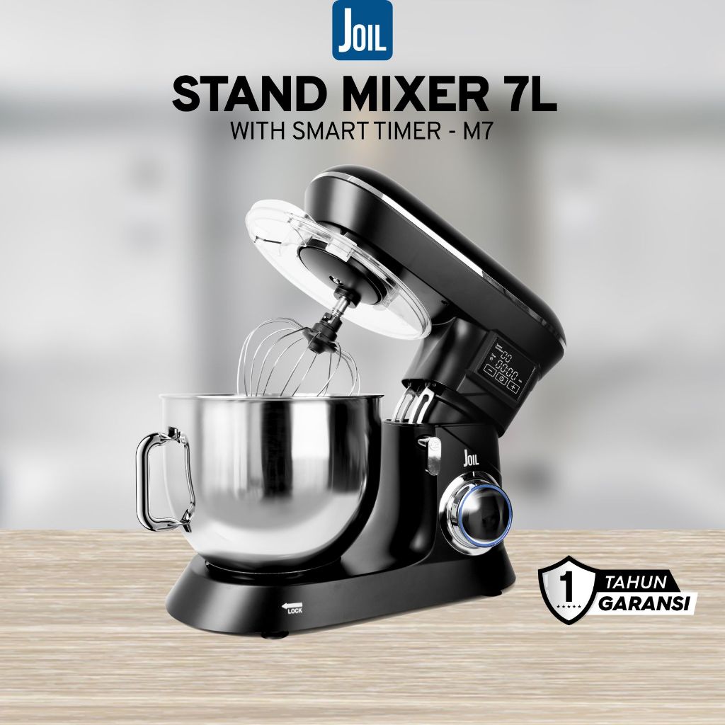 Jual Joil Stand Mixer 7L with Timer Off Mangkuk Stainless M7 | Shopee ...