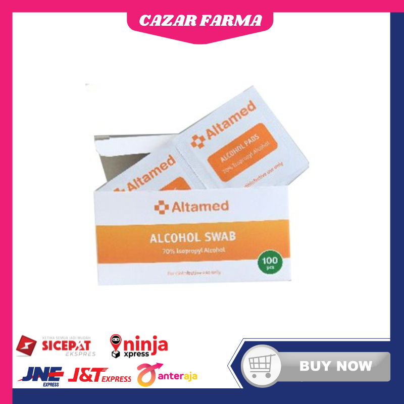 Jual Altamed Alcohol Swab 100 Pcs | 1 Strip isi 2 pcs | Shopee Indonesia
