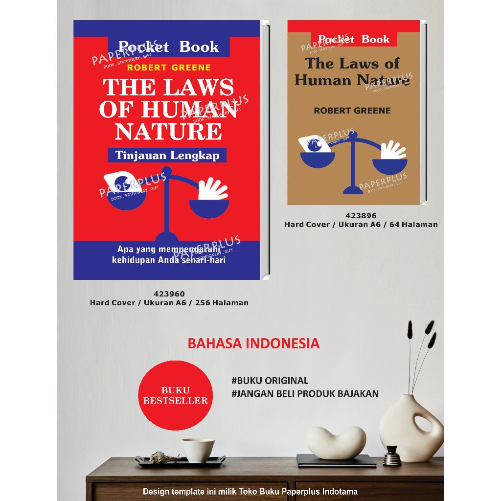 Jual The Laws of Human Nature, Tinjauan Lengkap / Hukum Sifat Manusia / by Robert Greene ...