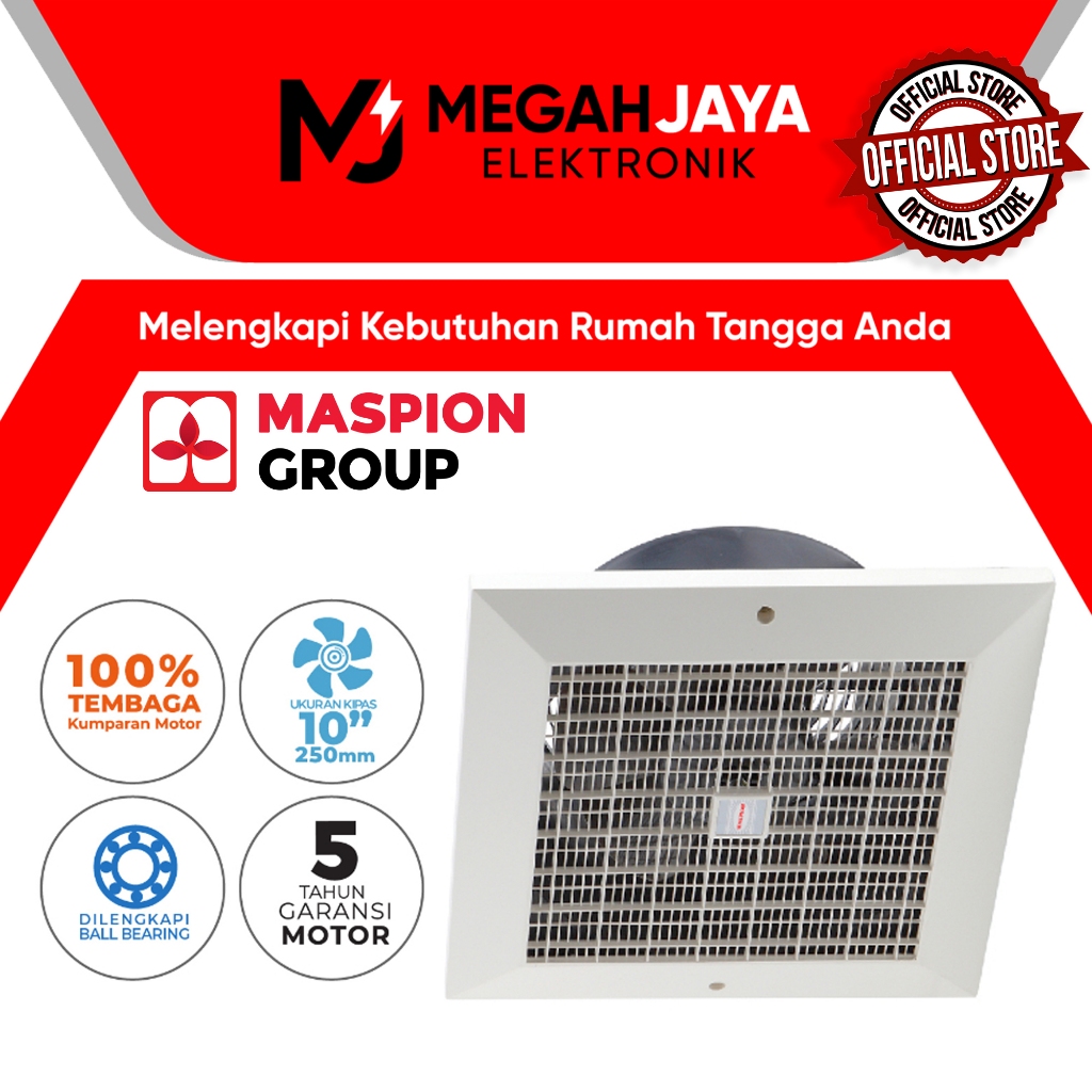 Jual [COD READY] MASPION EXHAUST FAN / HEXOS PLAFON CEF25 / CEF-25 ...