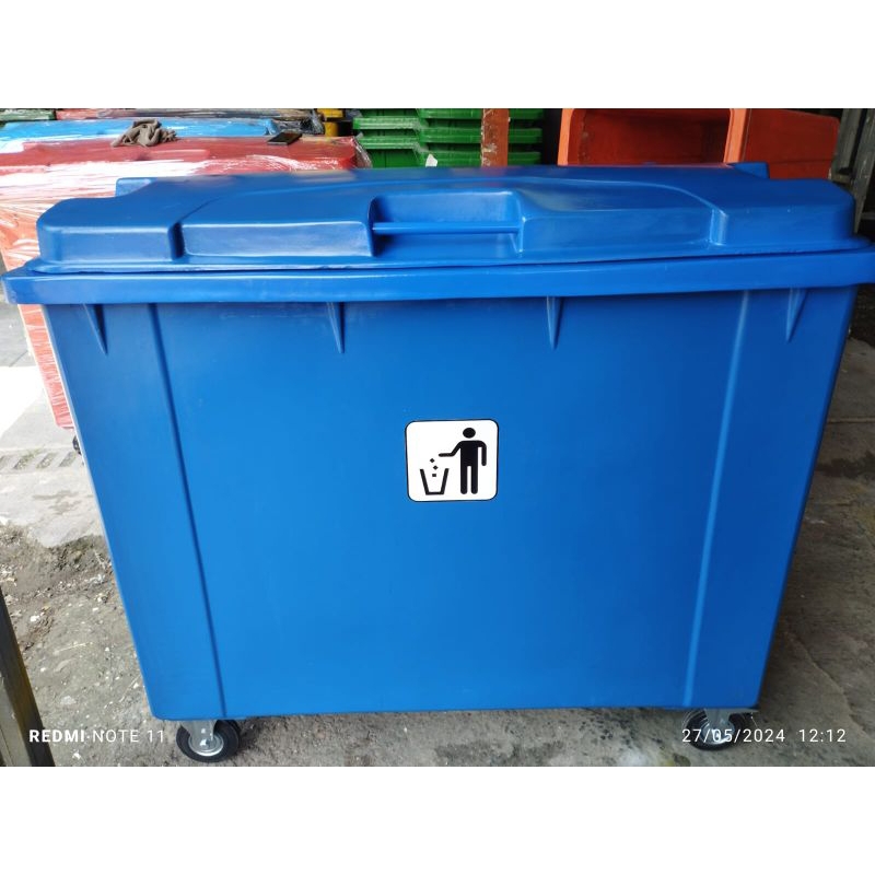 Jual TEMPAT SAMPAH BESAR 660 LITER / BAK SAMPAH BESAR 660 LITER RODA | Shopee Indonesia