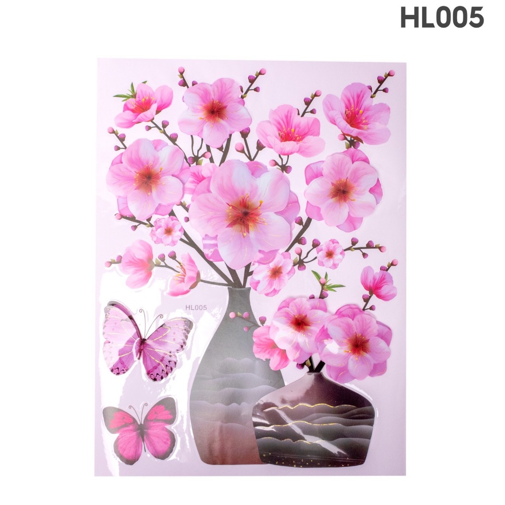 Jual Sticker Dinding 3D Simulasi Bunga / Tempelan Dinding Bunga 3D 30X58 Cm | Shopee Indonesia