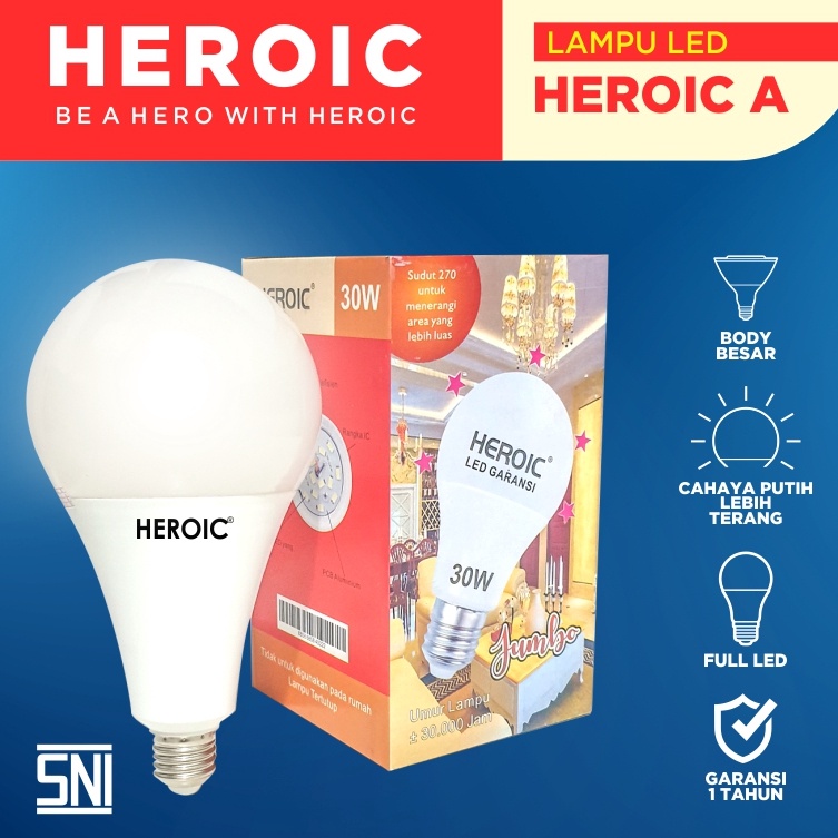 Jual KODE L77X Lampu Heroic LED 3 watt min A Bohlam LED Lampu Hemat ...