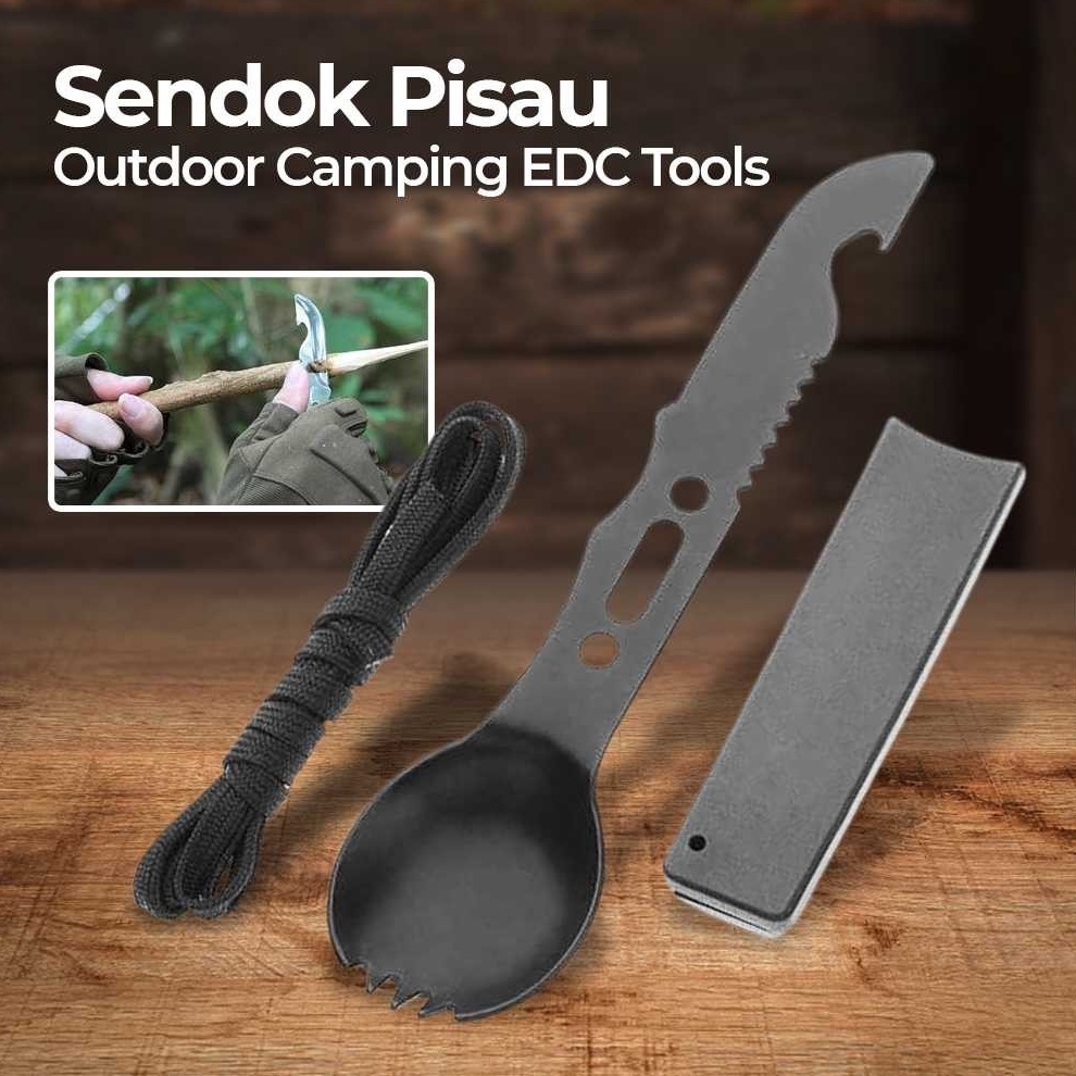 Jual TERKENAL APEN Sendok Pisau Outdoor Camping EDC Tools Perlengkapan ...
