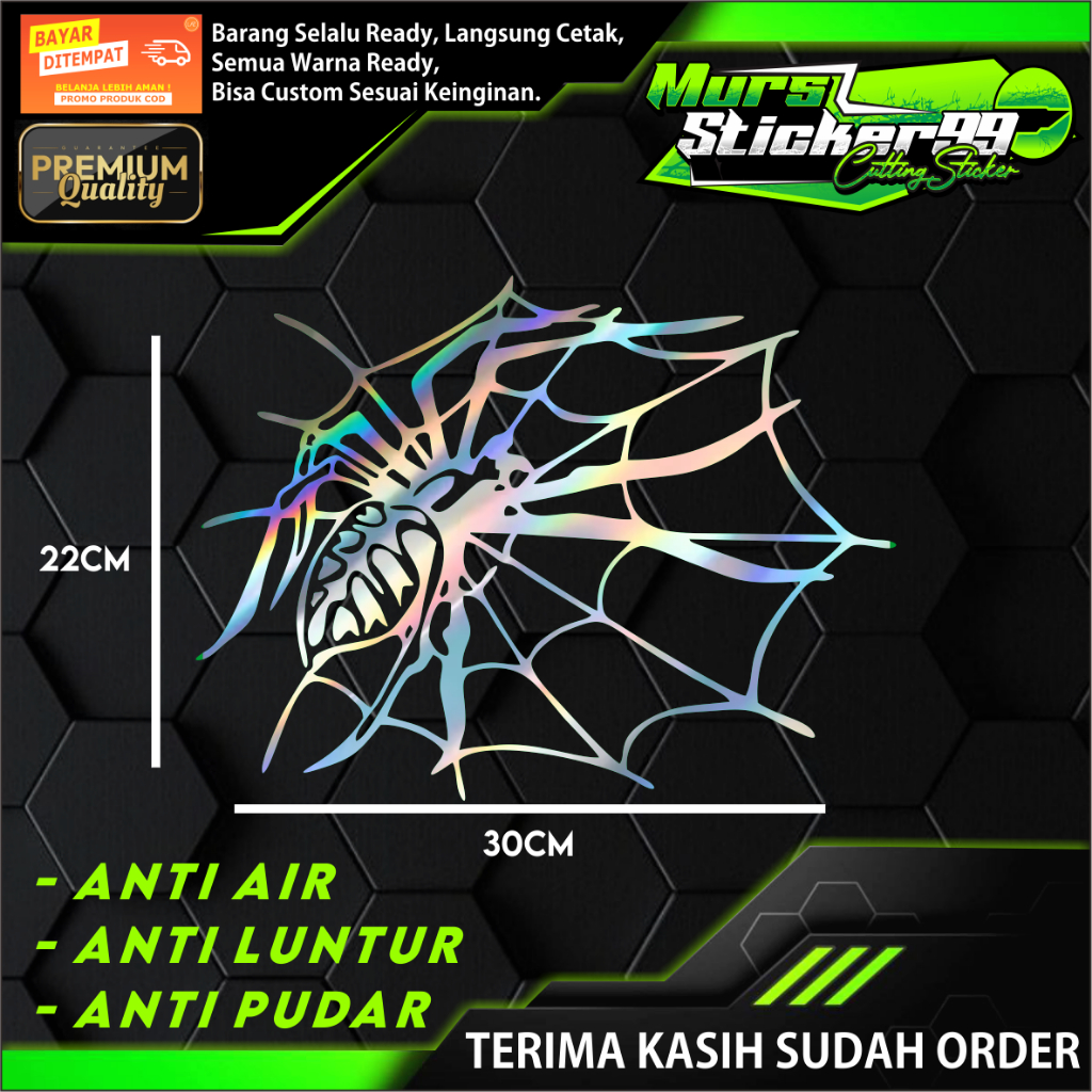Jual Sticker Cutting JARING LABA-LABA BINATANG LABA-LABA Cocok Buat ...