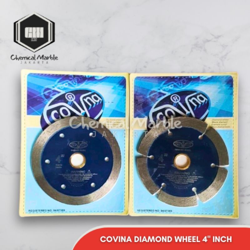 Jual Covina Diamond Wheel 4" Inch Mata Potong Granit dan Batu Alam ...