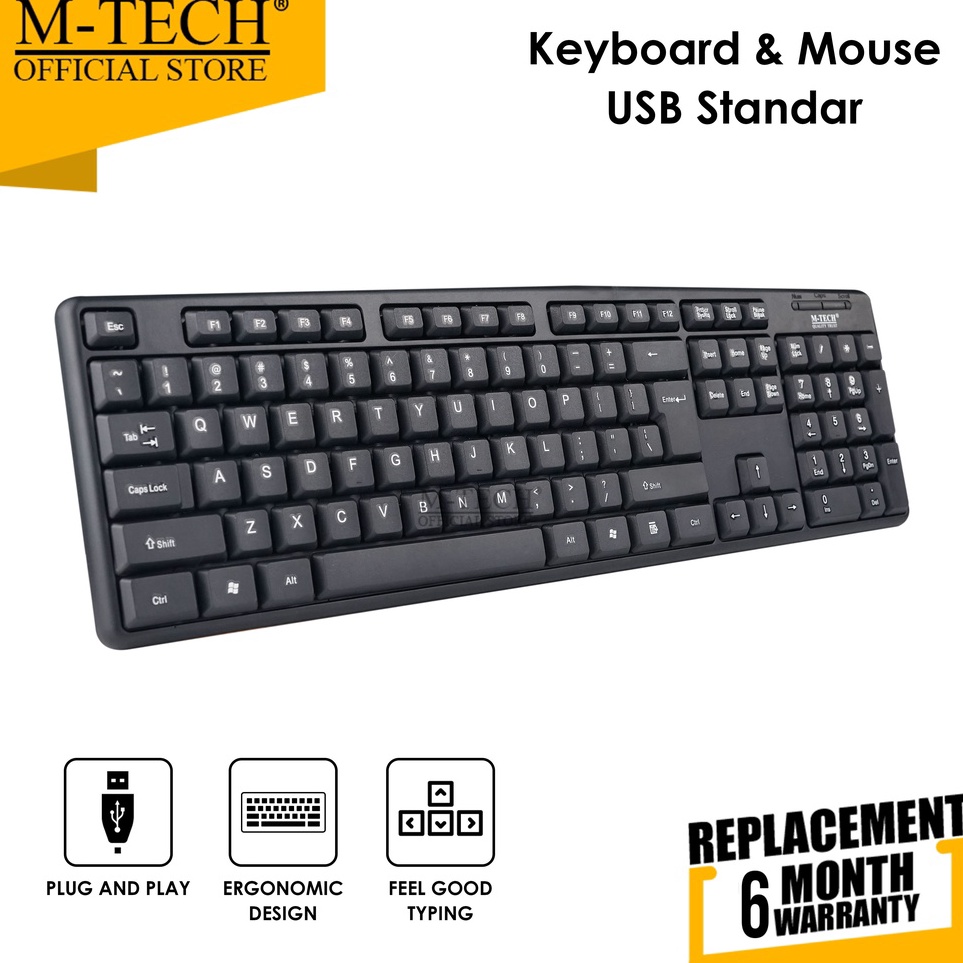 Jual KODE L58V Keyboard USB Standar MTech Original for PC Laptop ...