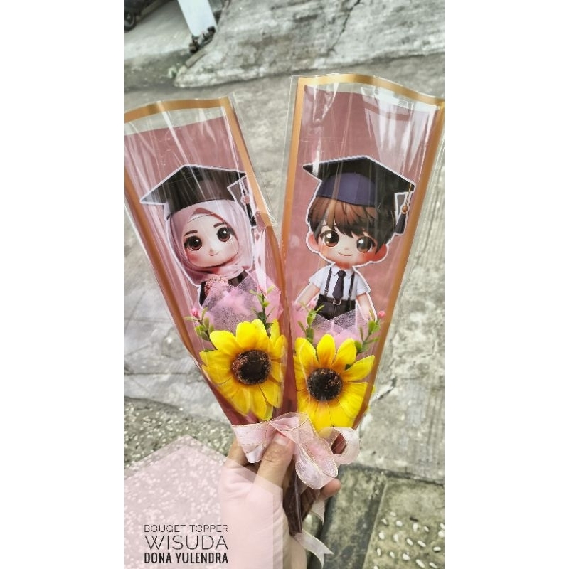 Jual Buket Topper Wisuda Bouqet Wisuda topper | Shopee Indonesia