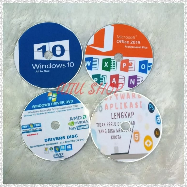 Jual Paketan 4 dvd bootable penginstallan driver wd1 lengkap sesuai ...