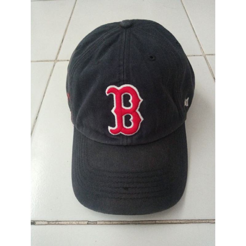 Jual Topi 47 Brand Boston Red Sox MLB second original | Shopee Indonesia
