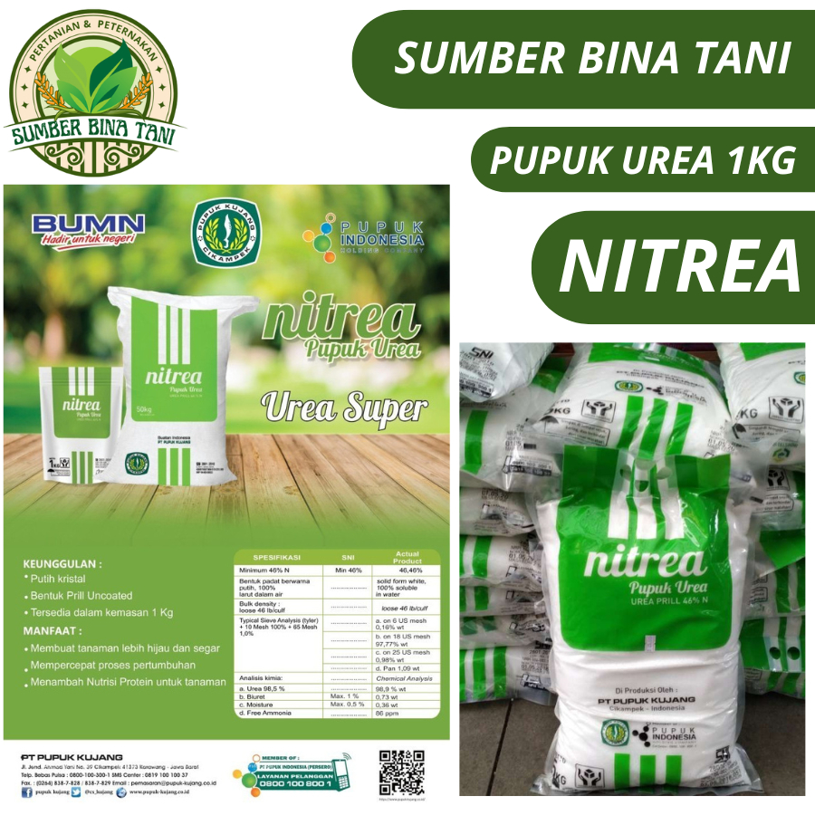 Jual Pupuk Tanaman Urea Nitrea Non Subsidi Kemasan Repack 1 Kg | Shopee Indonesia