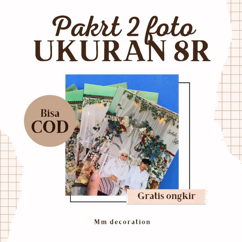 Jual CETAK FOTO UKURAN 8R PAKET 2 FOTO | Shopee Indonesia