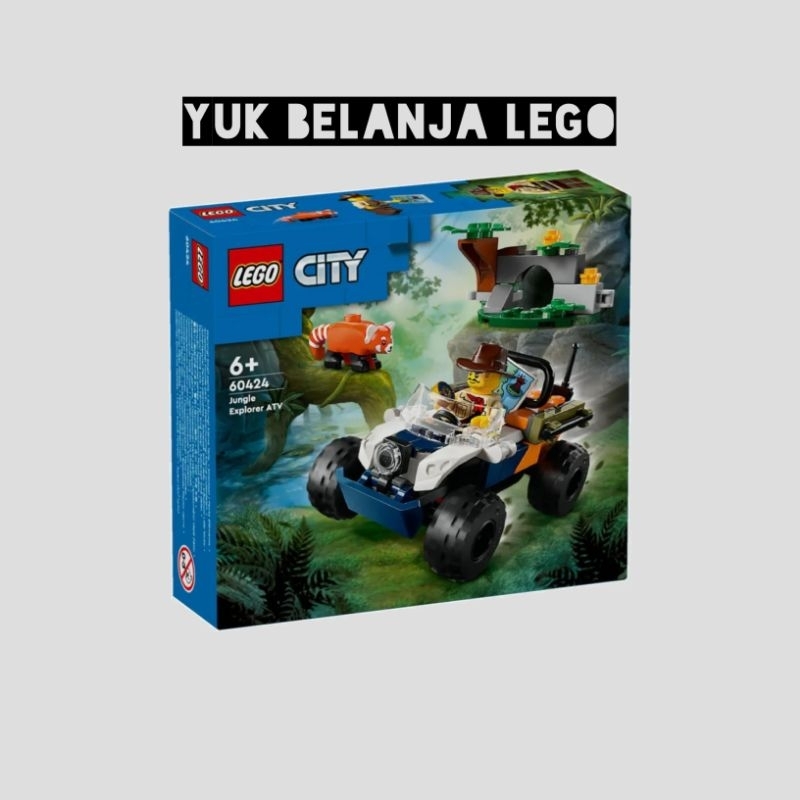 Jual LEGO City 60424 Jungle Explorer ATV Red Panda Mission (92 Pieces ...