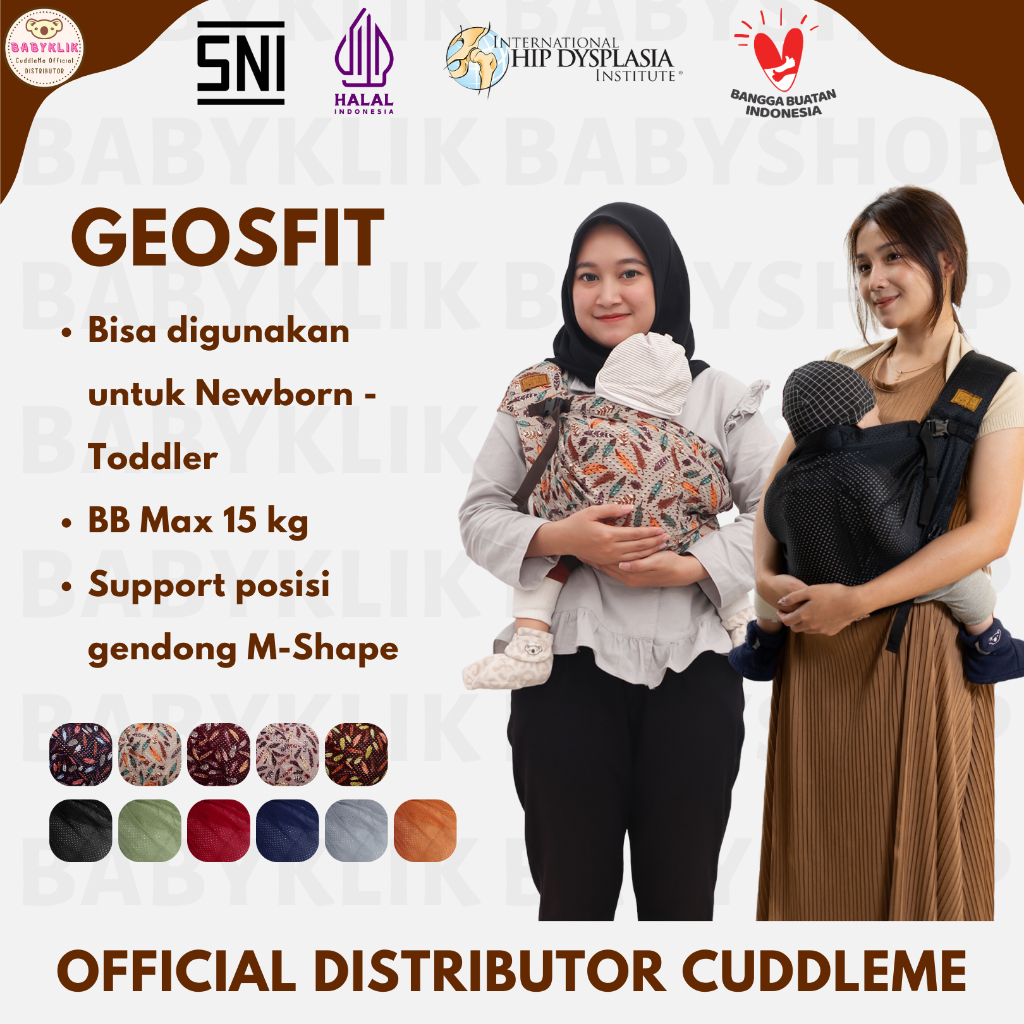 Jual CuddleMe Gendongan Bayi Geos Fit Air Spessa Gendongan Ringsling ...