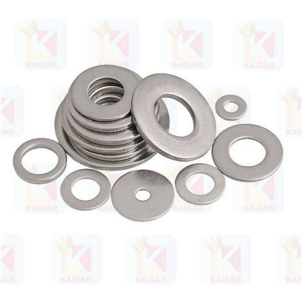 Jual RING PLAT PUTIH GALVANIS / WASHER PLATE M8 M12 M22 | Shopee Indonesia
