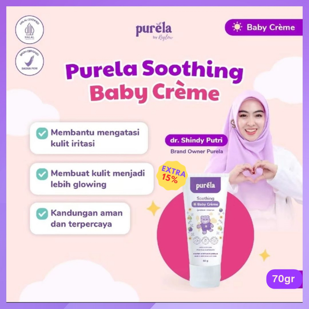 Jual Purela Baby Kids Skincare Bodycare Glowing Shooting Baby Creme ...
