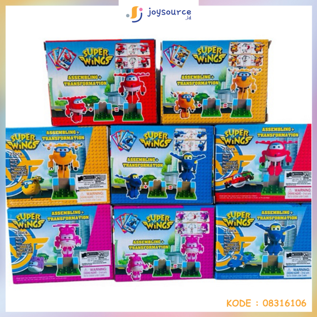 Jual SUPER WINGS LEGO / MAINAN ANAK EDUKASI BONGKAR PASANG LEGO BLOCK ...