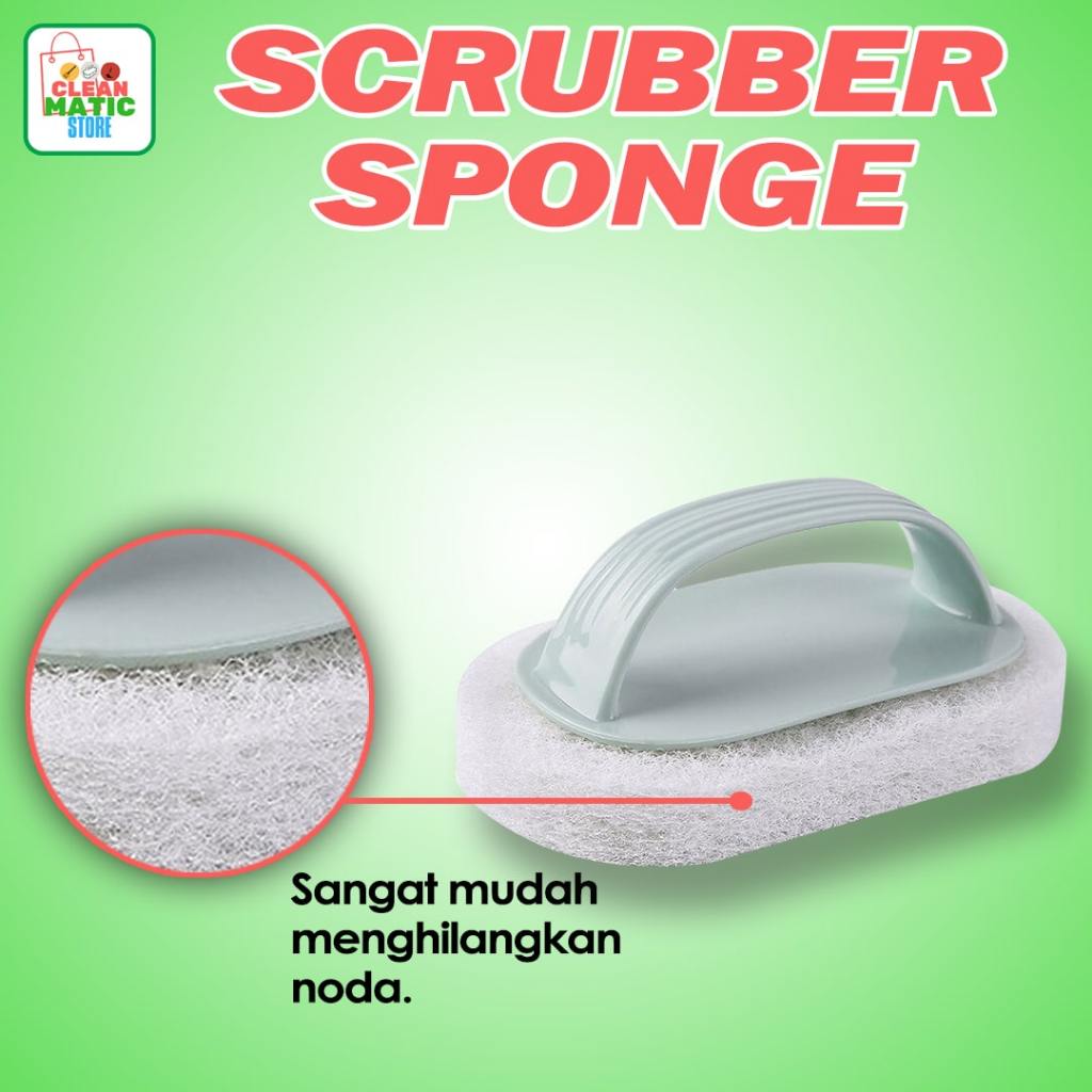 Jual SCRUBBER SPONGE ( Spon Alat pencuci piring, bak mandi, pembersih ...