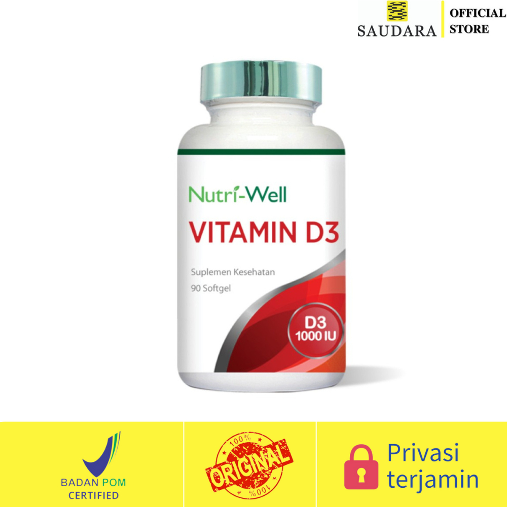 Jual NUTRIWELL VITAMIN D3 1000IU (90 Softgel) | Shopee Indonesia