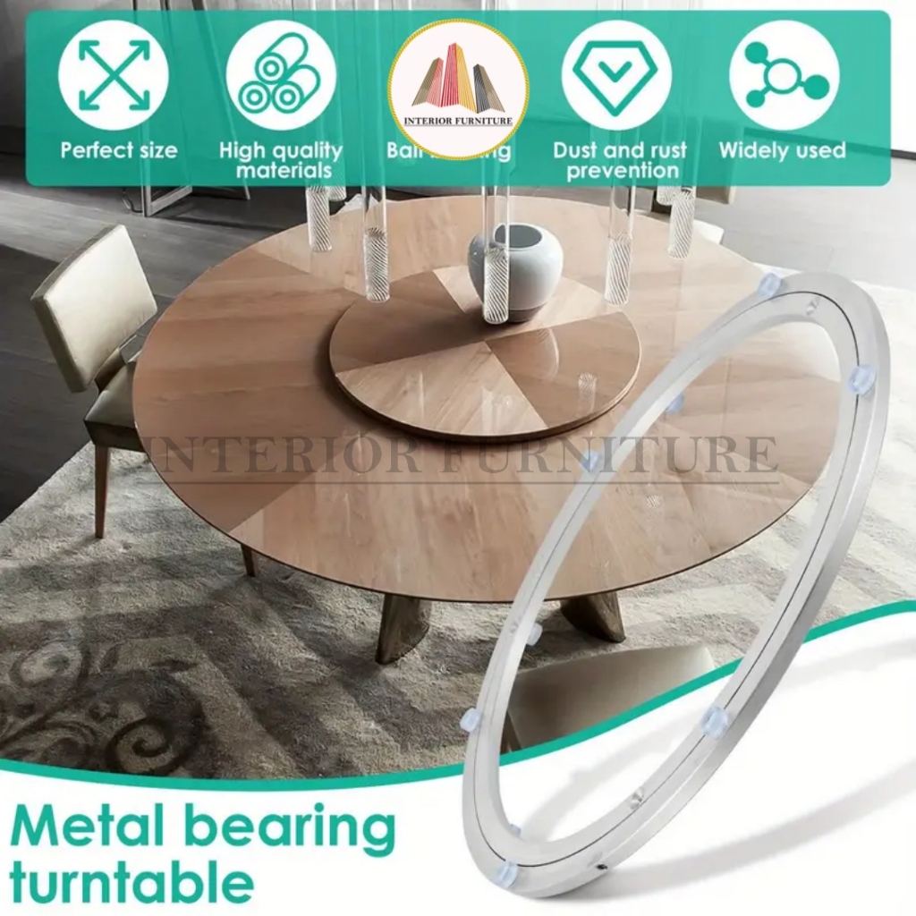 Jual Kolaher Ring Meja Putar Makan Putar Lazy Susan Rotate Tatakan Kaca ...