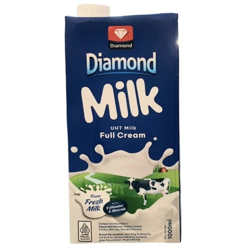 Jual Diamond Milk Susu UHT Full Cream 1 liter | Shopee Indonesia